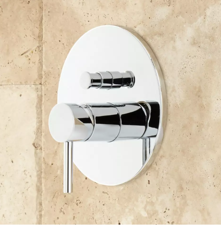 New Chrome Lattimore Shower System with Rainfall Shower Head & Hand Sh ...